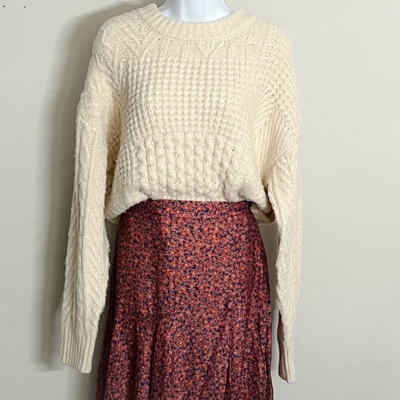 Moon River | Sweaters | Moon River Cream Crewneck Knit Chunky Sweater ...